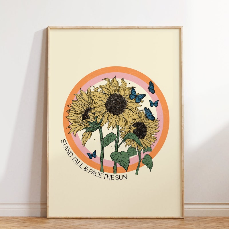 Sunflower Poster - Etsy