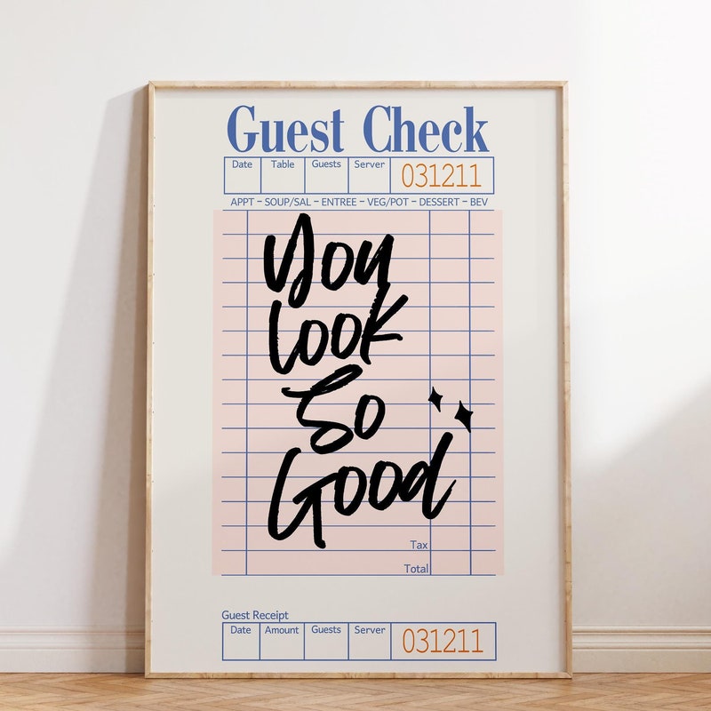 You Look Good Print - Etsy