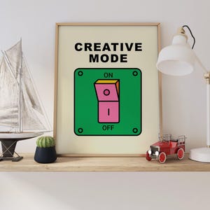 Creative Mode Wall Print, Digital Download Print, Colorful Poster ...