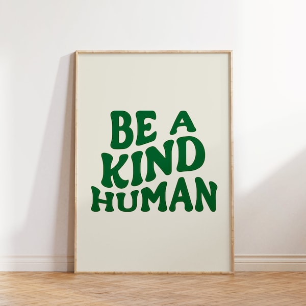 Be Kind Poster - Etsy