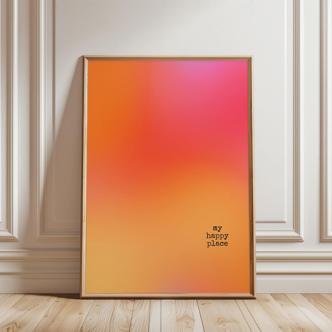 Pink Aura Quote Wall Art, Trendy Spiritual Mainfest Print, Dopamine ...