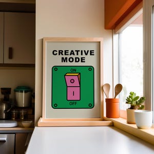 Creative Mode Wall Print, Digital Download Print, Colorful Poster ...
