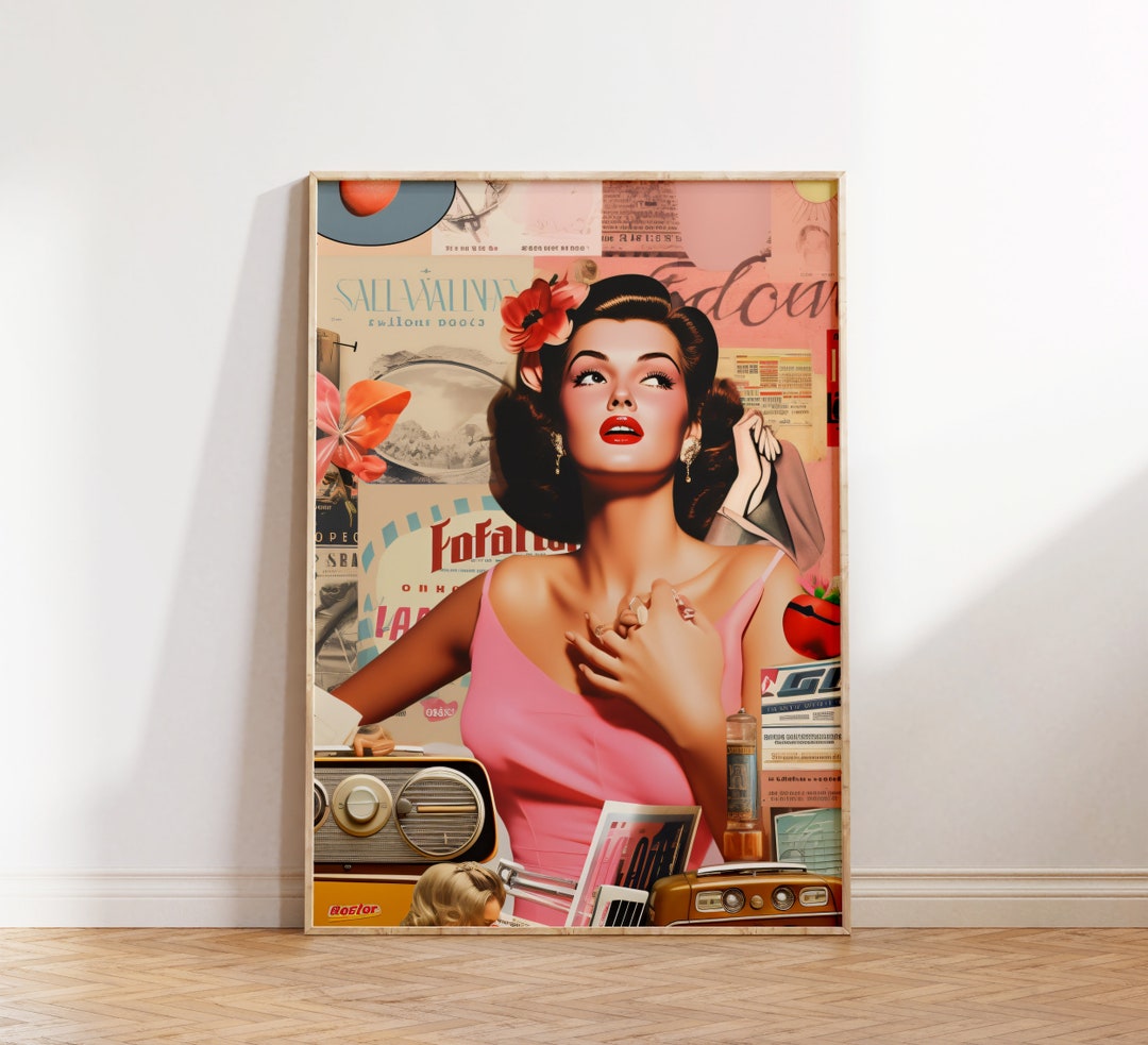 Vintage Retro Wall Art 80s Retro Poster Retro Wall Art - Etsy