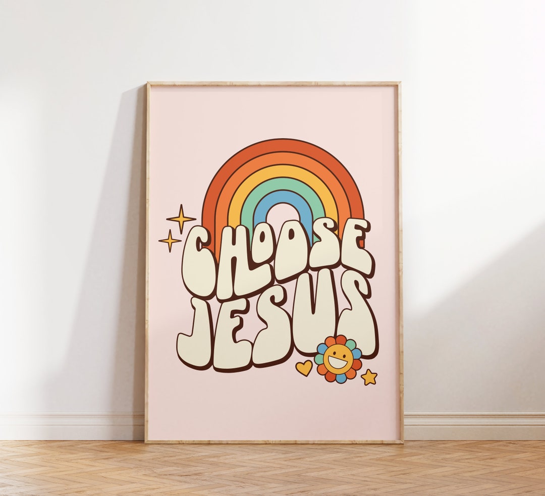 Choose Jesus Wall Print Christian Quote Print Christian - Etsy