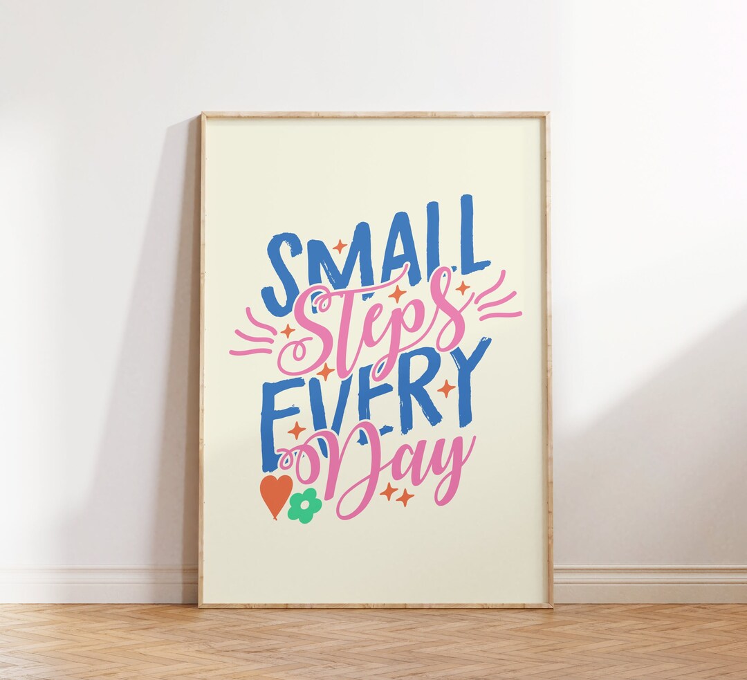 Retro Quote Print: Groovy Inspirational Wall Art (digital Download) - Etsy