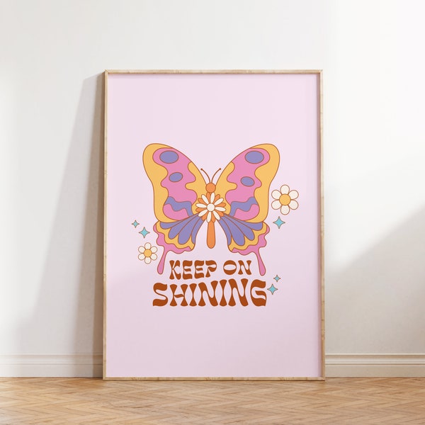 Keep Shining Poster - Etsy