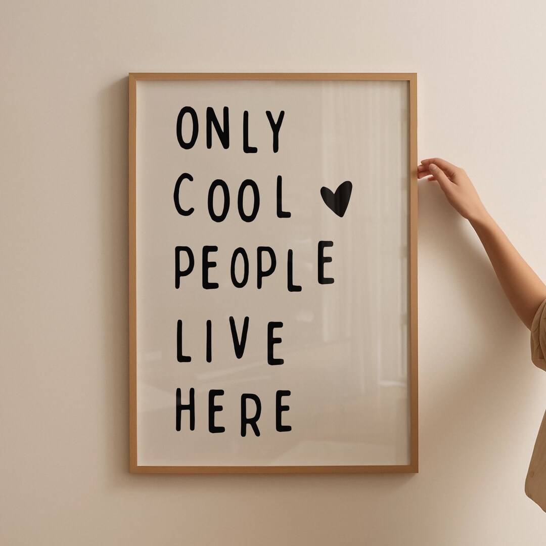 Aesthetic Modern Wall Art, Minimalist Poster, Trendy Living Room Decor ...