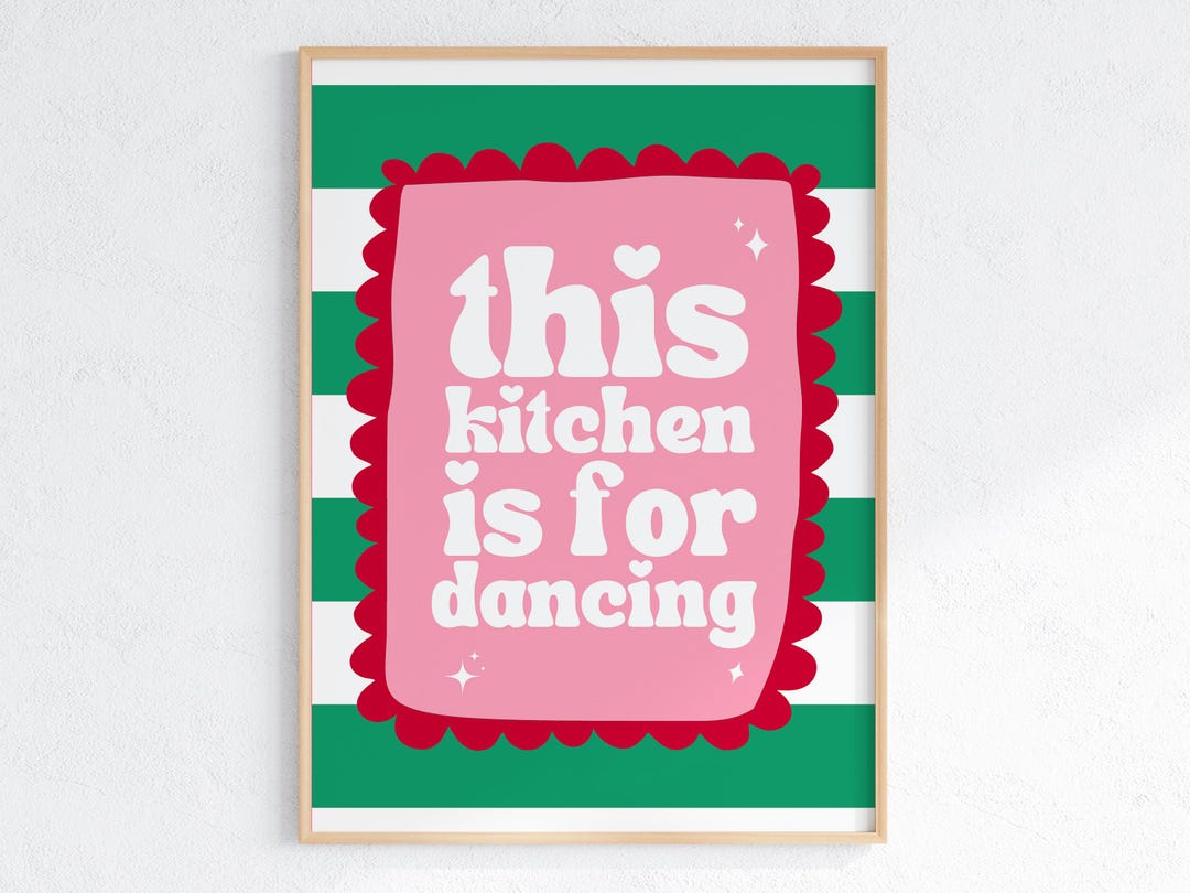 Retro Kitchen Wall Art, Cooking Wall Art Print, Kitchen Decor, Digital ...