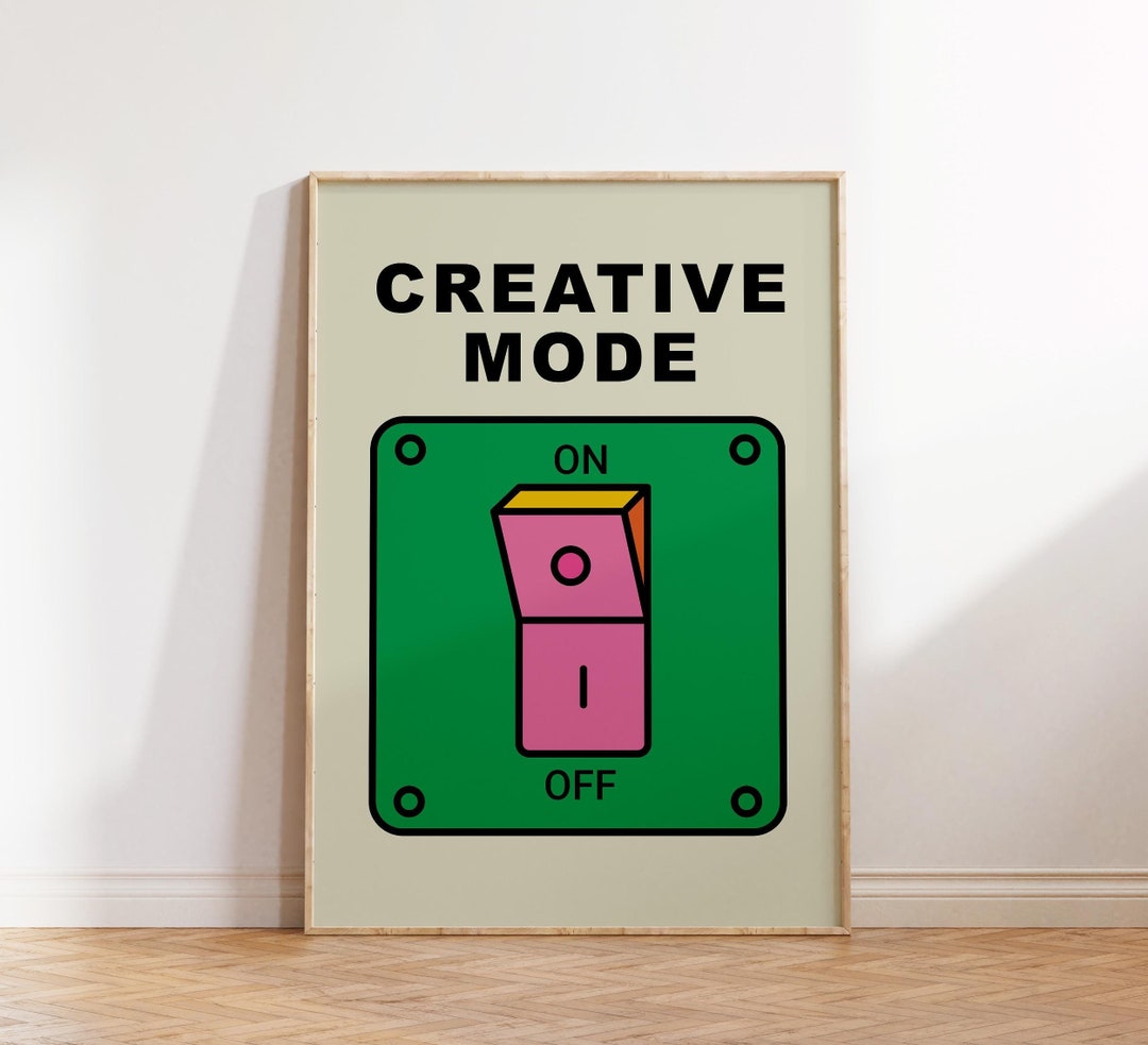 Creative Mode Wall Print, Digital Download Print, Colorful Poster ...