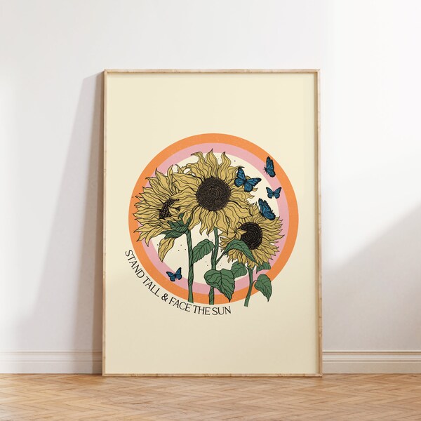 Sunflower Poster - Etsy