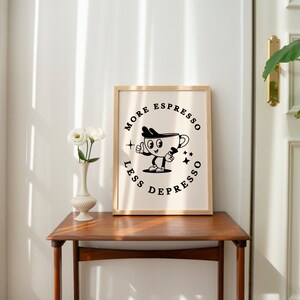 More Espresso Less Depresso Print, Trendy Wall Art, Digital Download ...