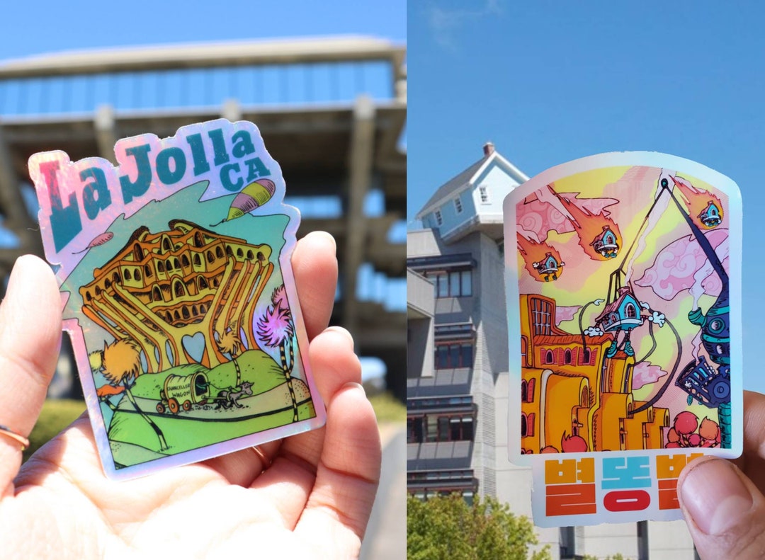 UCSD La Jolla Dr Seuss Stickers - Etsy