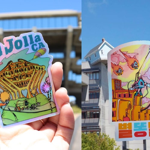 UCSD La Jolla Dr Seuss Stickers - Etsy
