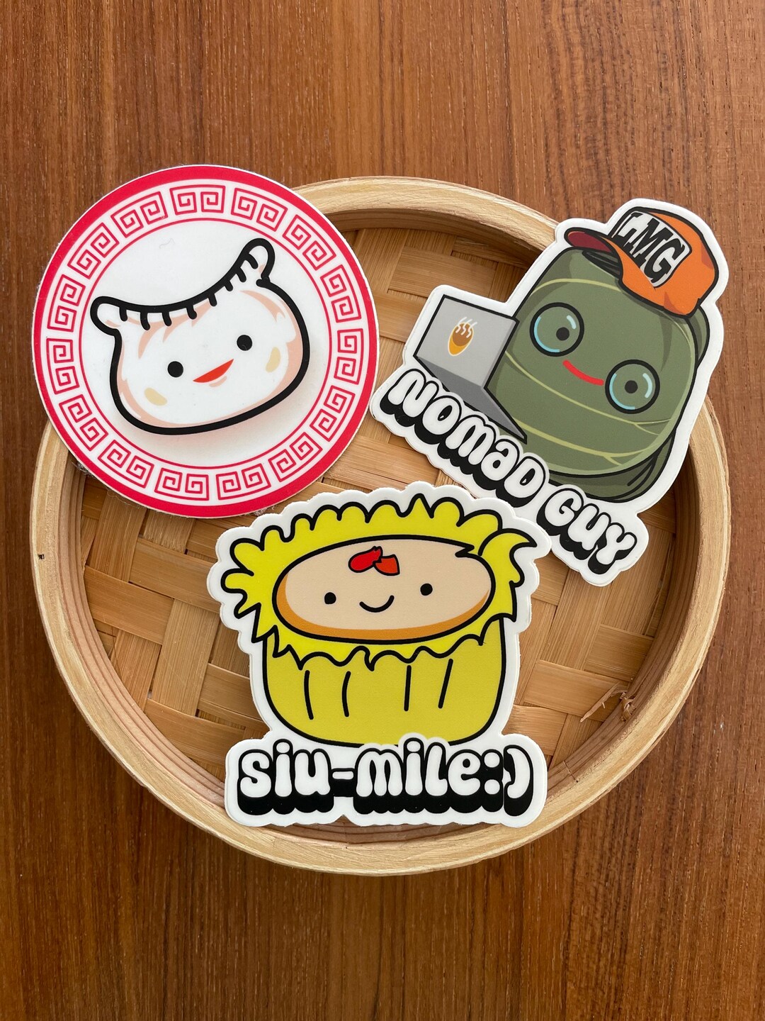 Dim Sum Stickers, Yum Cha Stickers, Die-cut Sticker, Vinyl Weatherproof ...