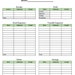Monthly Budget Overview Printable | Green Color | Income and Expense ...