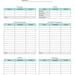 Monthly Budget Overview Printable 4 Colors Income and - Etsy