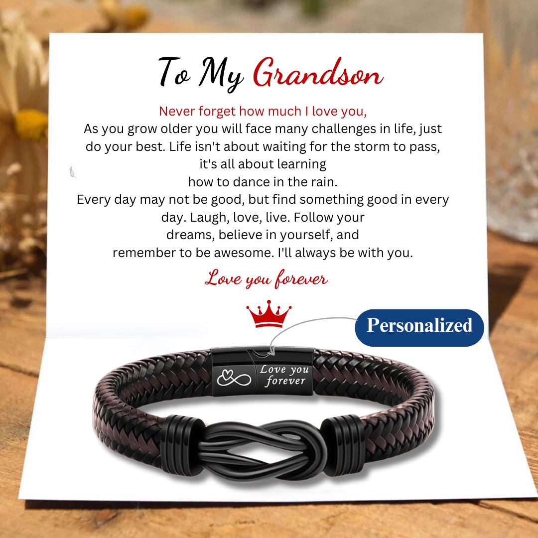 Personalized grandson bracelets store
