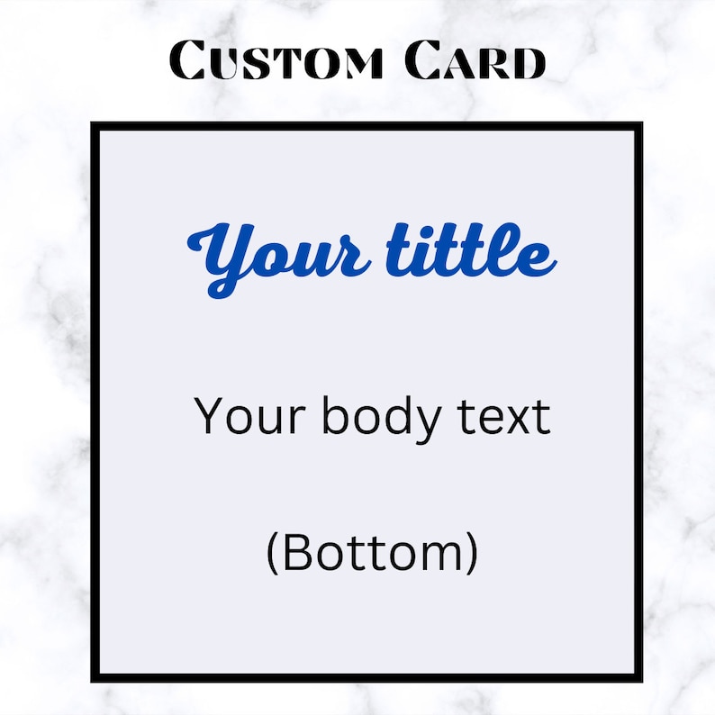 Personalized Message Card - Etsy