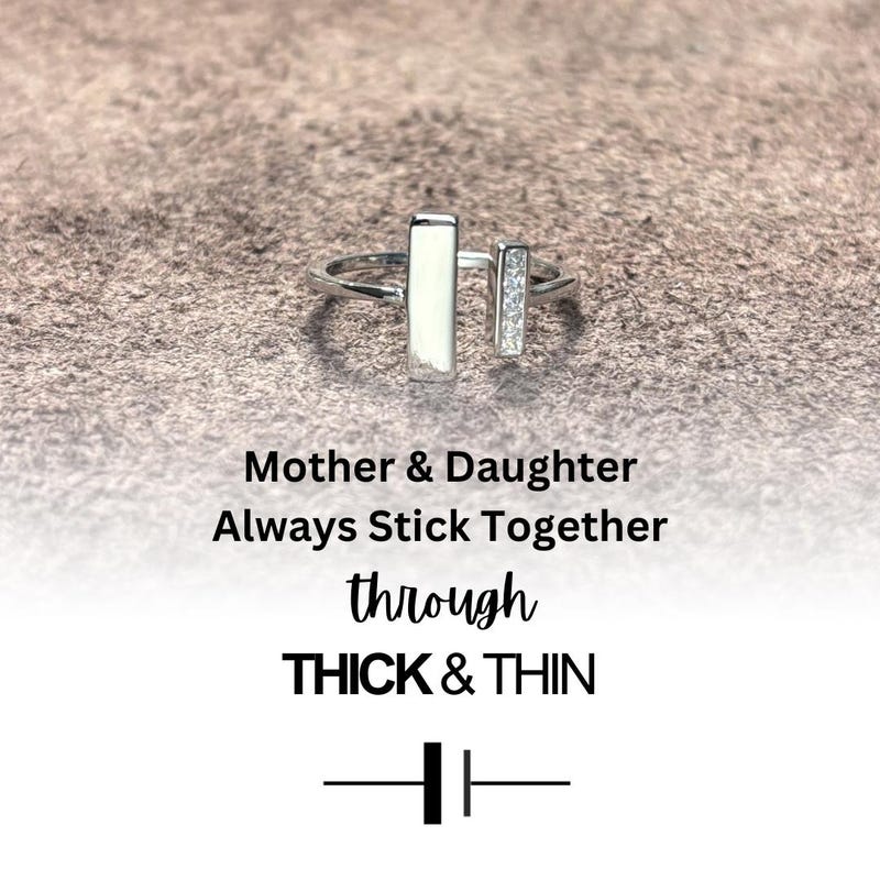 Mother Daughter Ring - Etsy