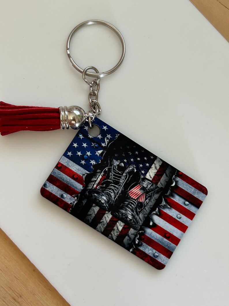 Veteran Tribute Keychain - Etsy