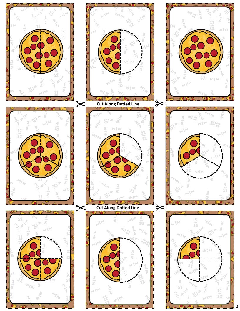 Printable Fraction Flashcards - Etsy Canada