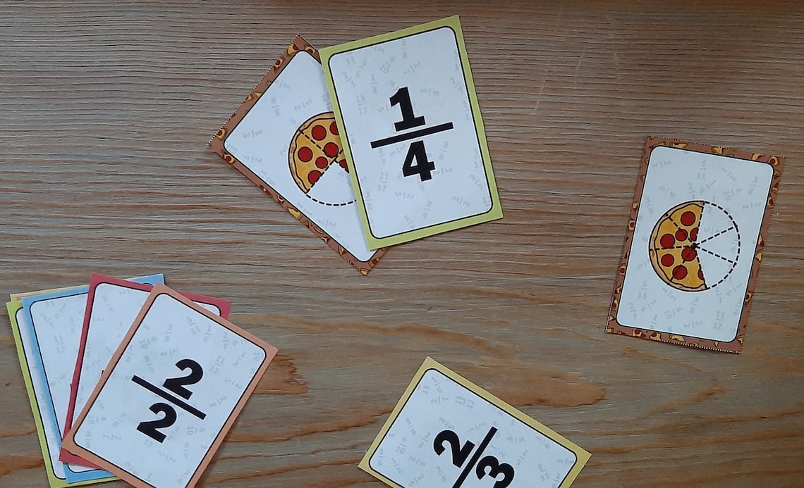 Printable Fraction Flashcards - Etsy Canada