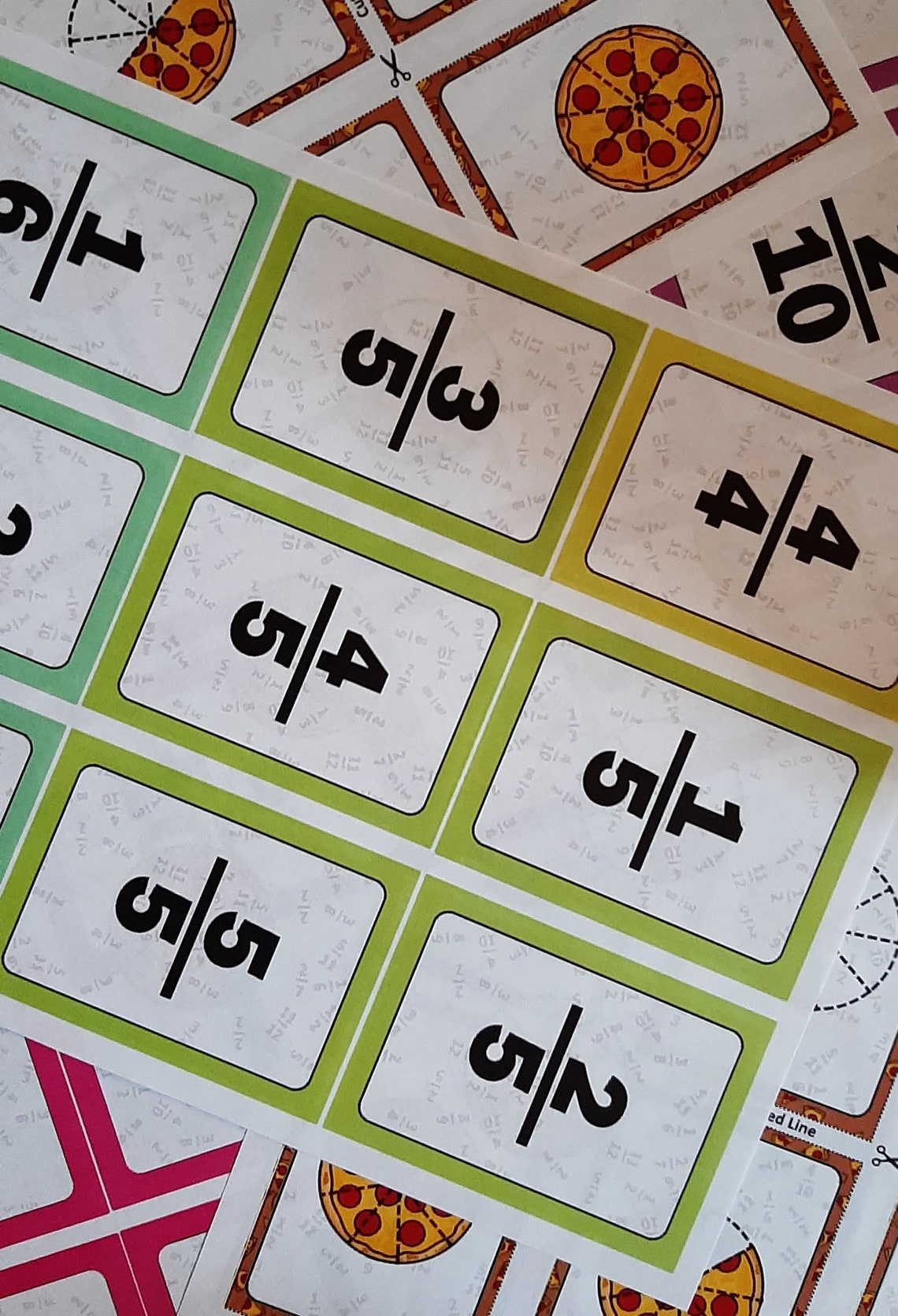 Printable Fraction Flashcards - Etsy Canada