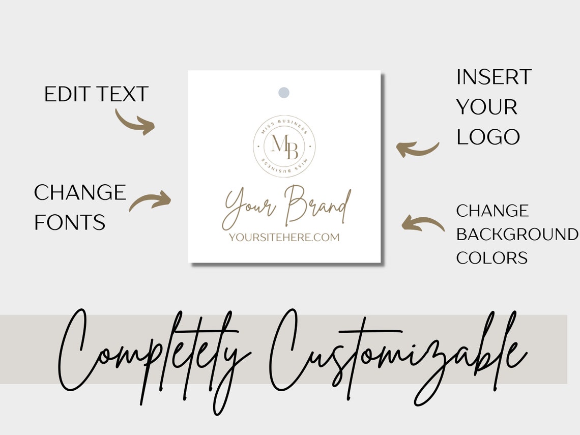 Editable Hanging Tags Template, Editable Price Tag Label, Custom Swing ...