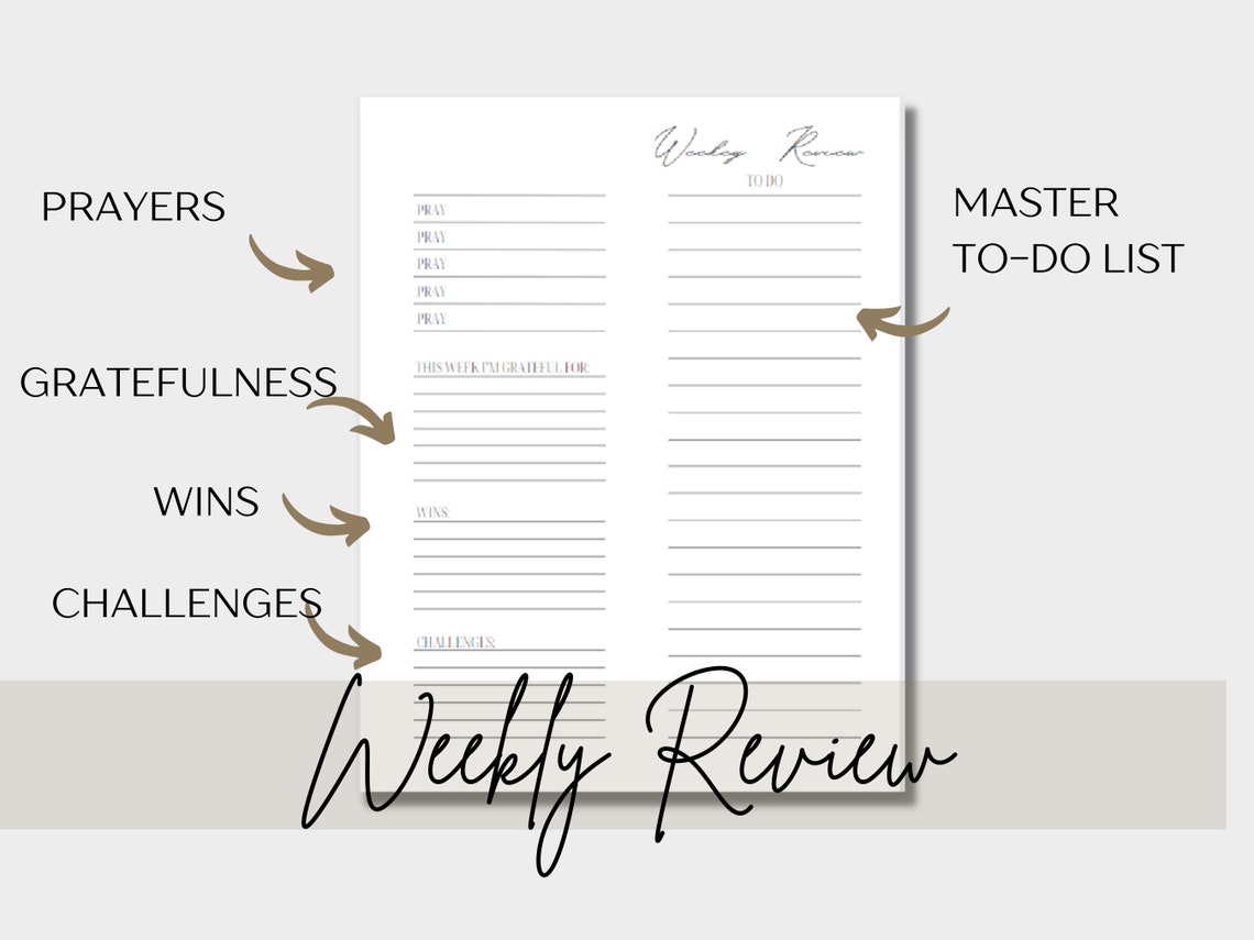Printable Entrepreneur's Weekly Planner | Small Business Daily Planner ...