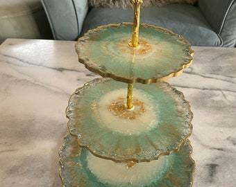 Gold 3 Tier Serving Tray - Etsy