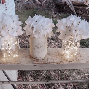Farmhouse Centerpiece Rustic Home Decor Fairy Lights - Etsy