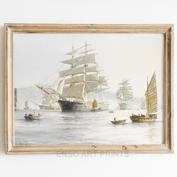 Sailing Ship Print - Etsy