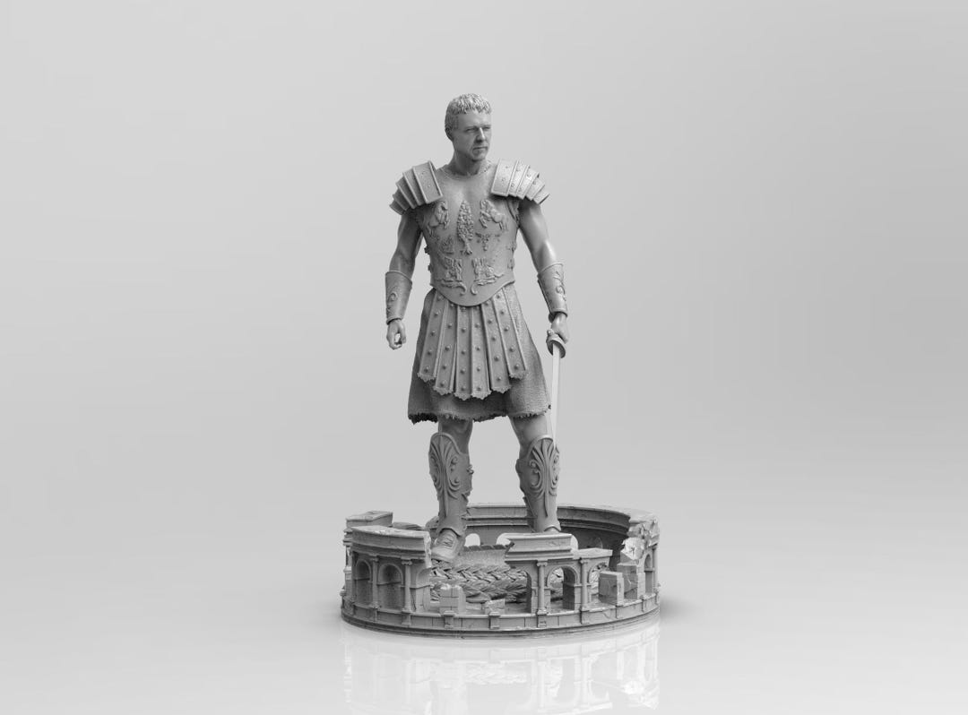 A446 Movie Character Design, the Roman Warrior, Gladiator, STL 3D Model ...