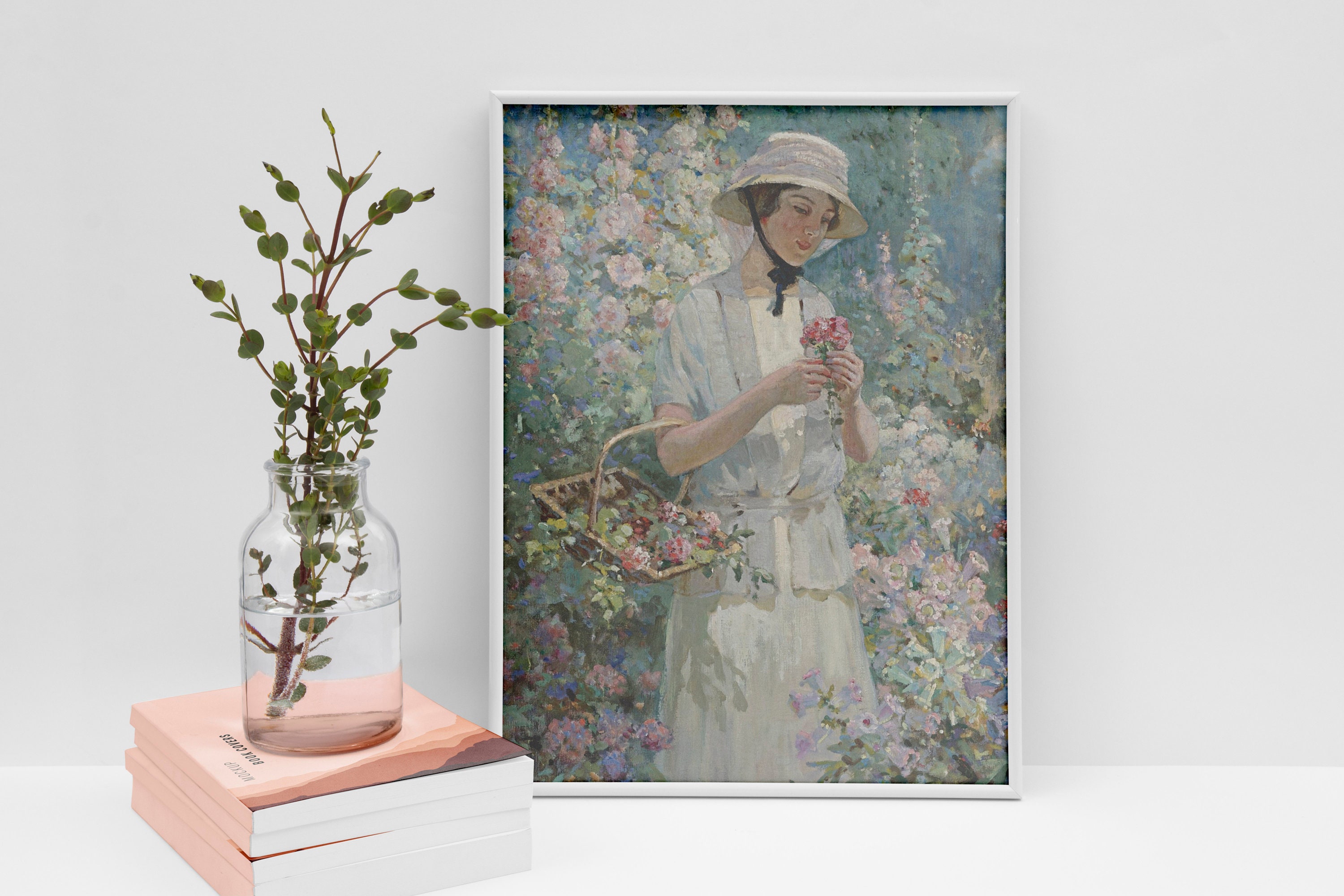 Classic Woman Portrait Vintage Oil Painting Lady Portrait Art Woman ...