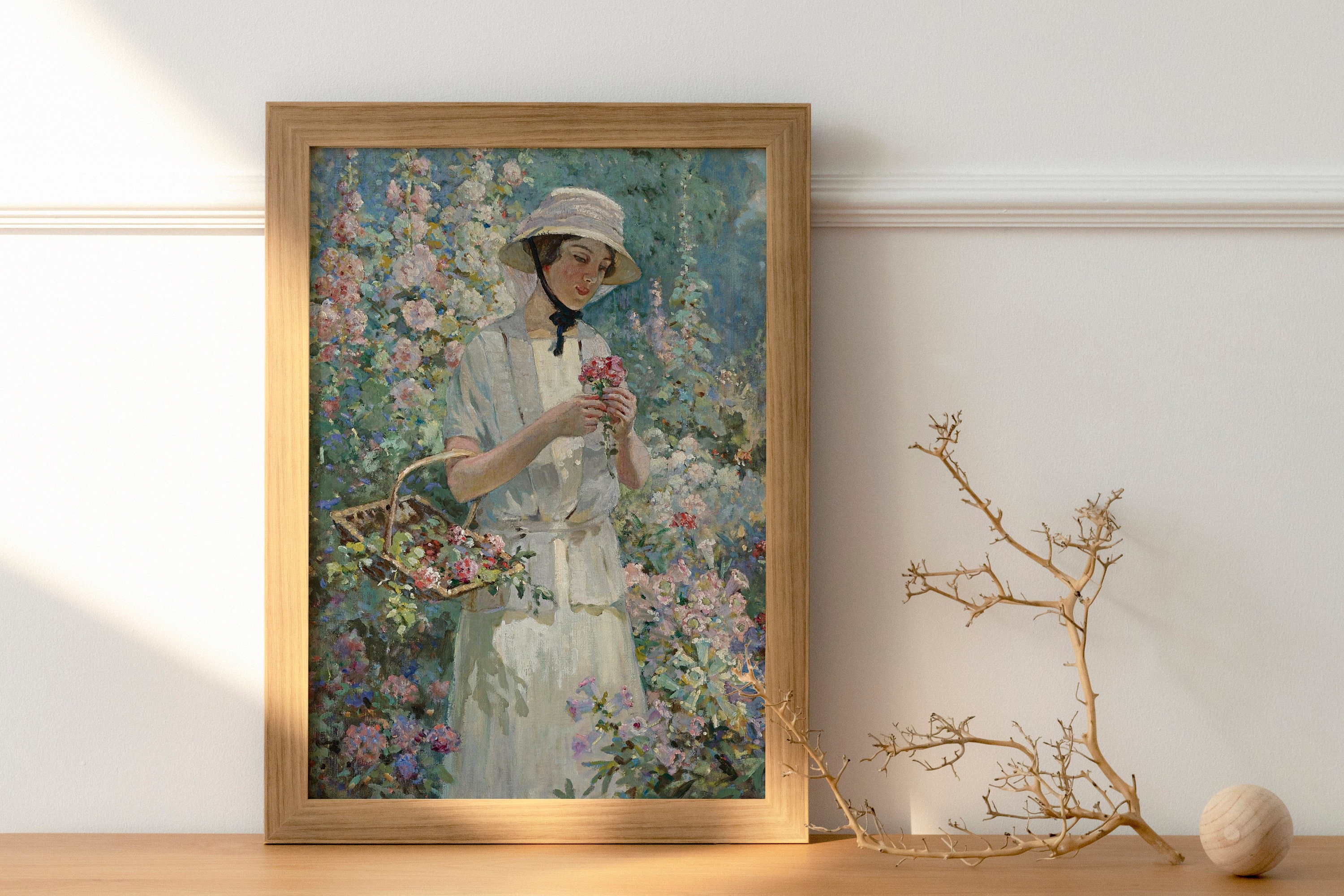 Classic Woman Portrait Vintage Oil Painting Lady Portrait Art Woman ...