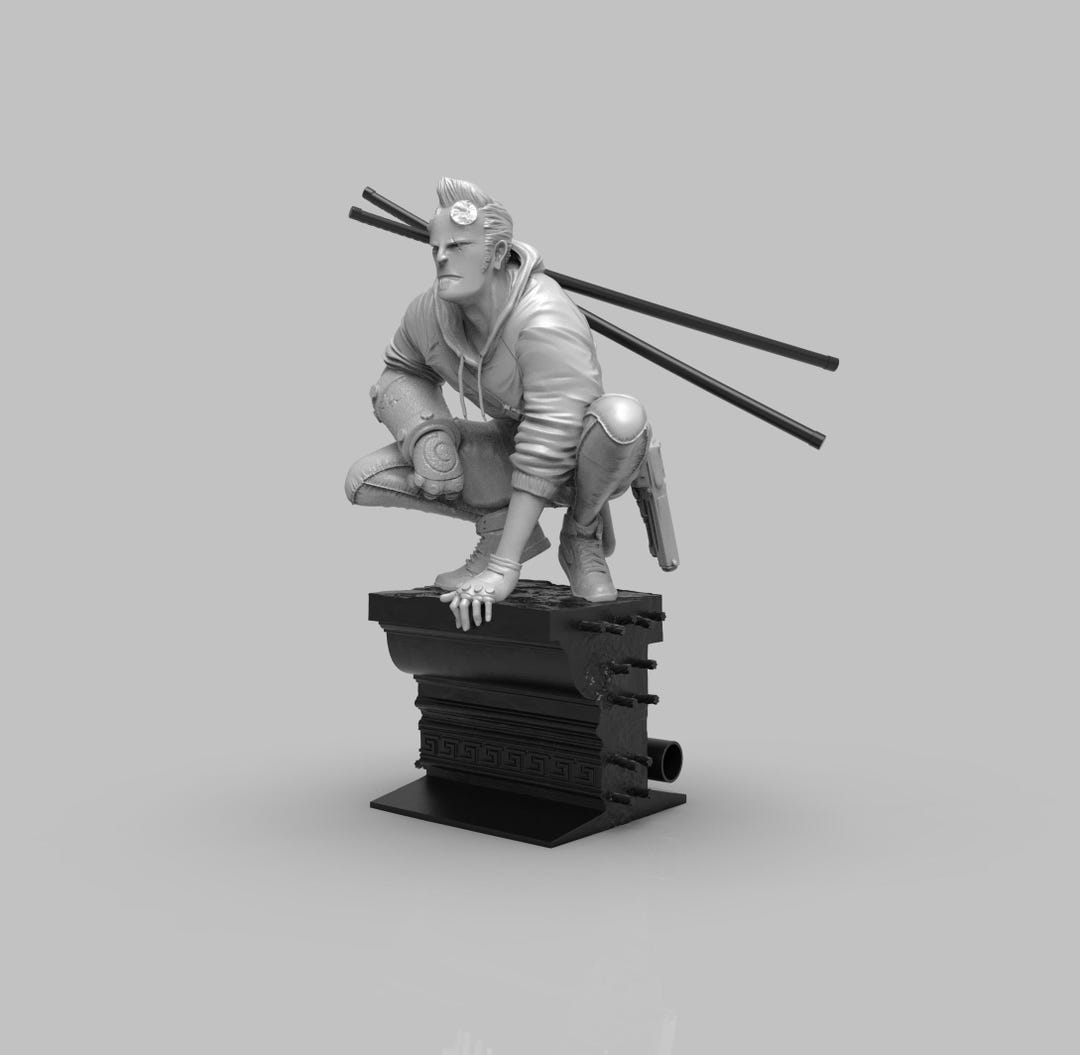 A401 Comic Character Design, A Young Boy From Hell, STL 3D Model Design ...