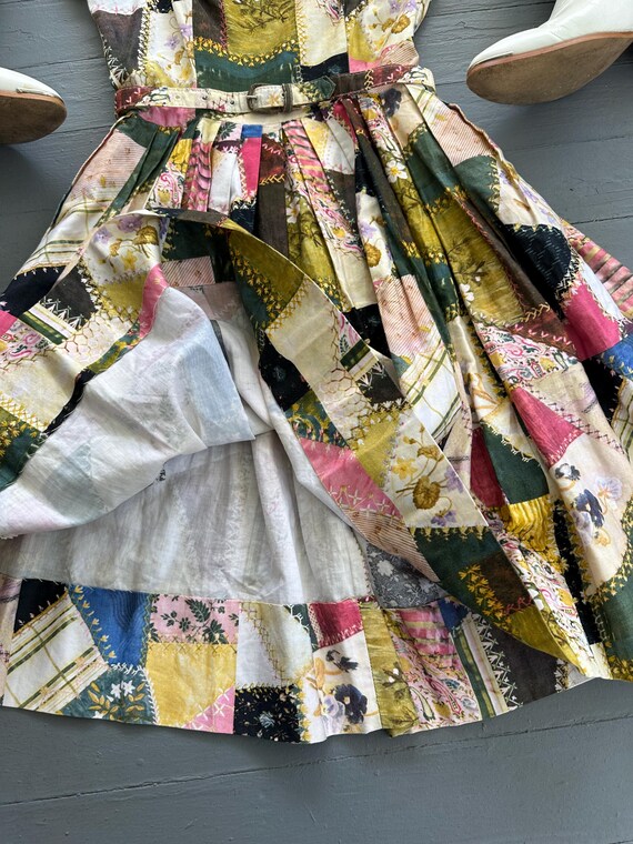 1950's Faux Patchwork Dress - Gem