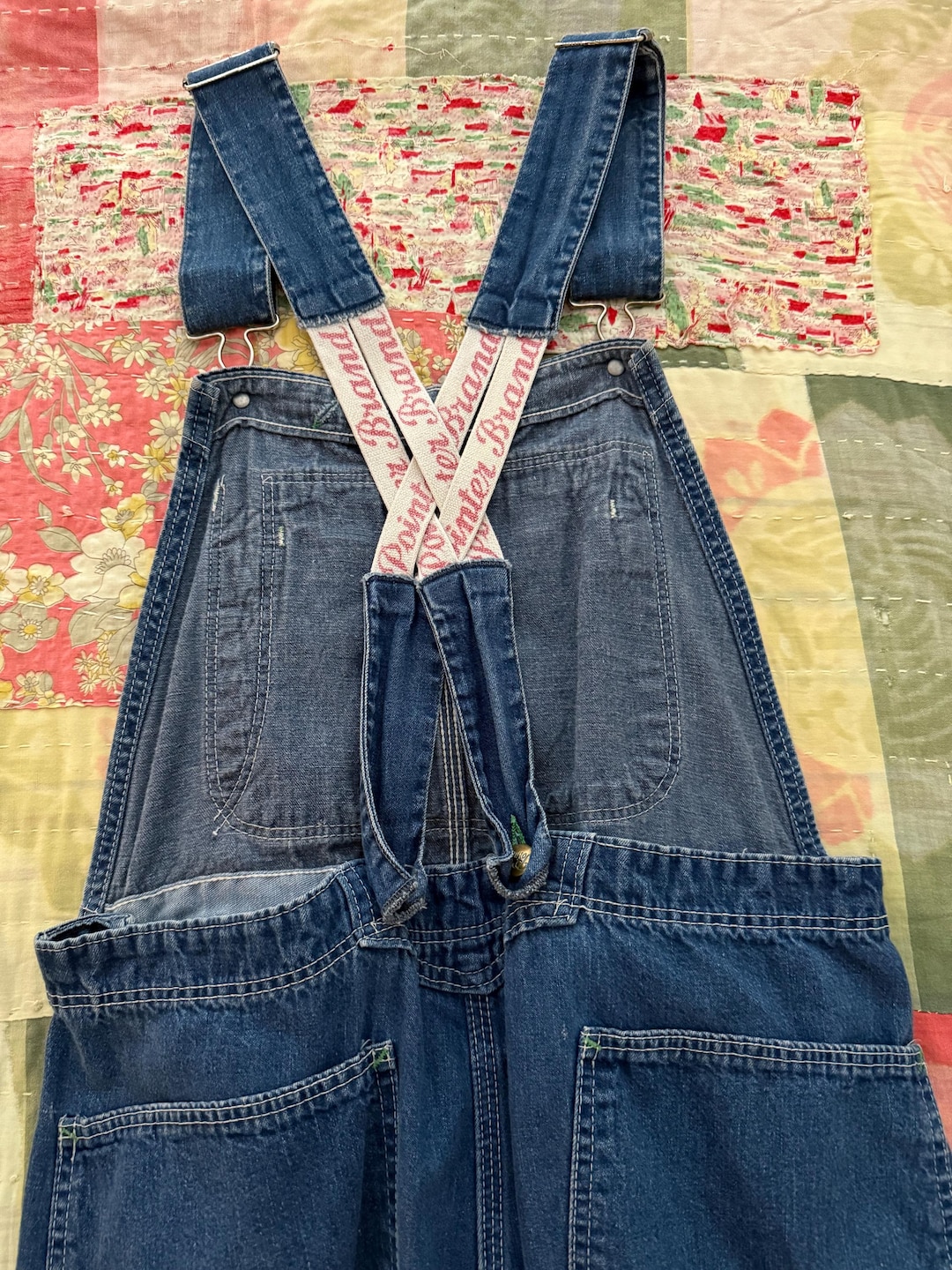 1960's Denim Low Back Pointer Overalls - Etsy Australia