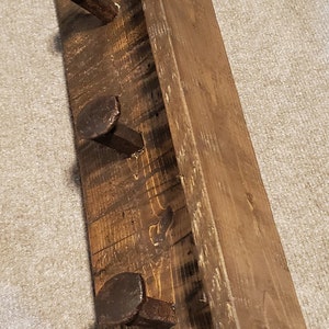 Rustic Railroad Spike Coat Rack - Etsy