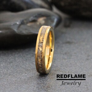 Your Sand Gold Leaf Wedding Ring Your Beach Sand Ring Your Own ...