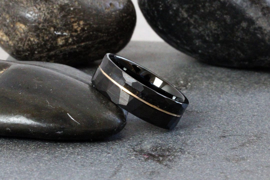 Your Sand 14K Gold Filled Wire Tungsten Ring Sand Wedding Ring Your Own ...