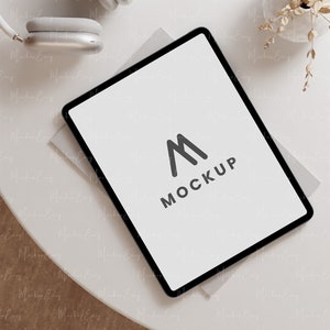 Styled iPad Mockup, Branding Mockup, Minimal Laptop Mockup, MacBook ...