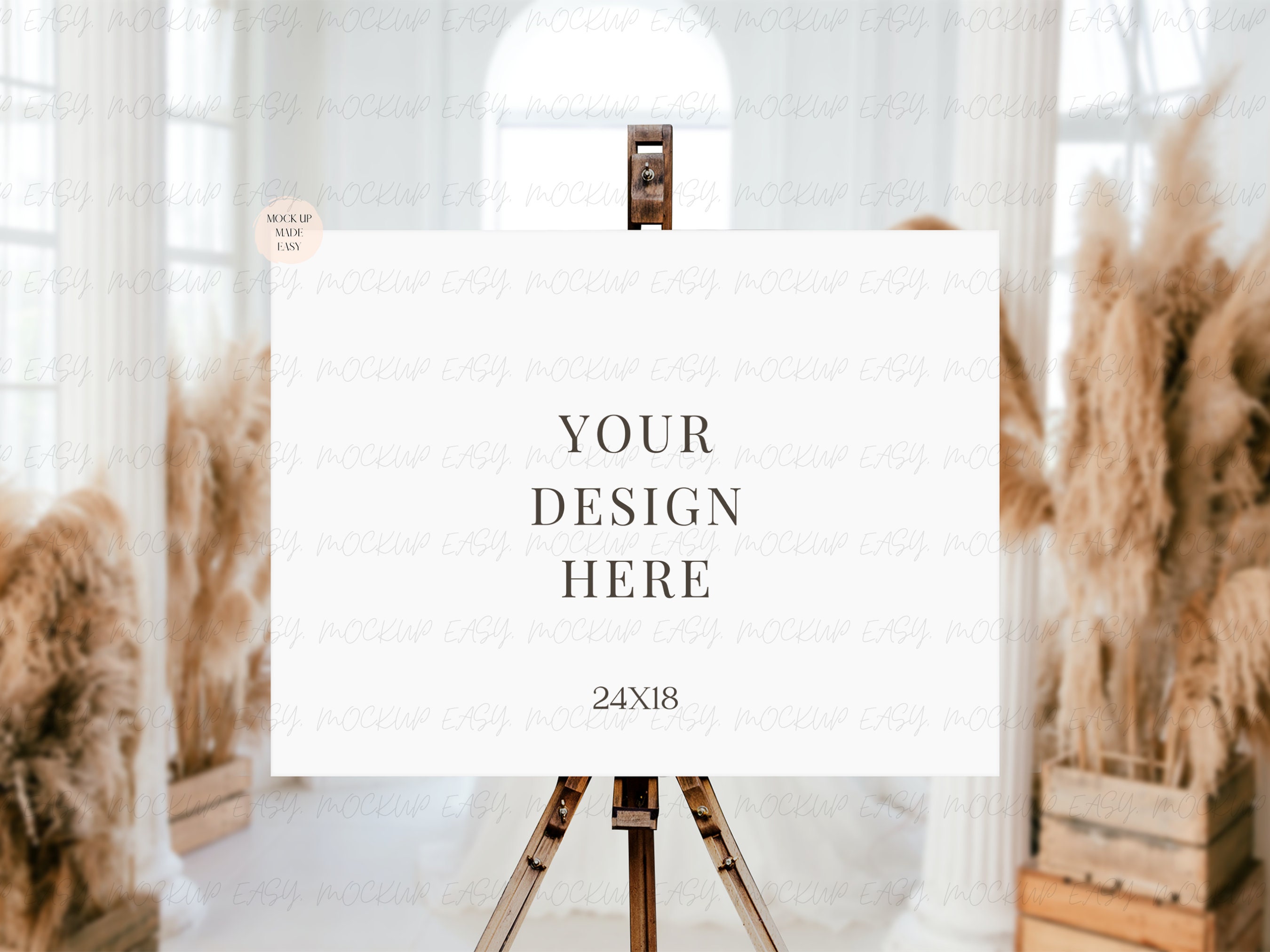 Wooden Easel Mockup - Etsy