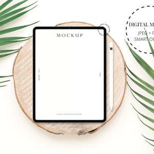 Boho Styled iPad Mockup, Apple Pencil Mockup, Laptop Mockup, Tablet ...