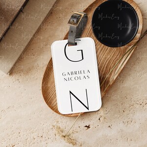 Luggage Tag Mockup, Name Tag Mockup, Suitcase Tag Mockup, Backpack Tag ...