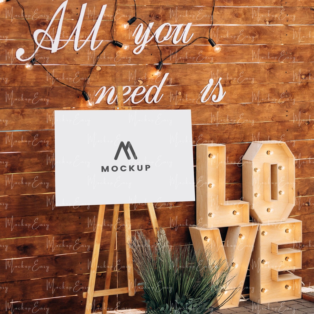 Welcome Sign Mockup, Seating Chart Mockup, Boho Wedding Sign Mockup ...