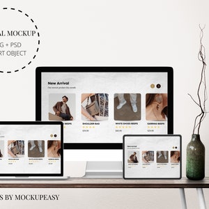 Digital Device Mockup, Minimal Laptop Mockup, MacBook Mockup, Notebook ...