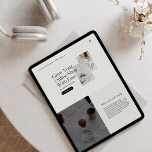 Styled iPad Mockup, Branding Mockup, Minimal Laptop Mockup, MacBook ...