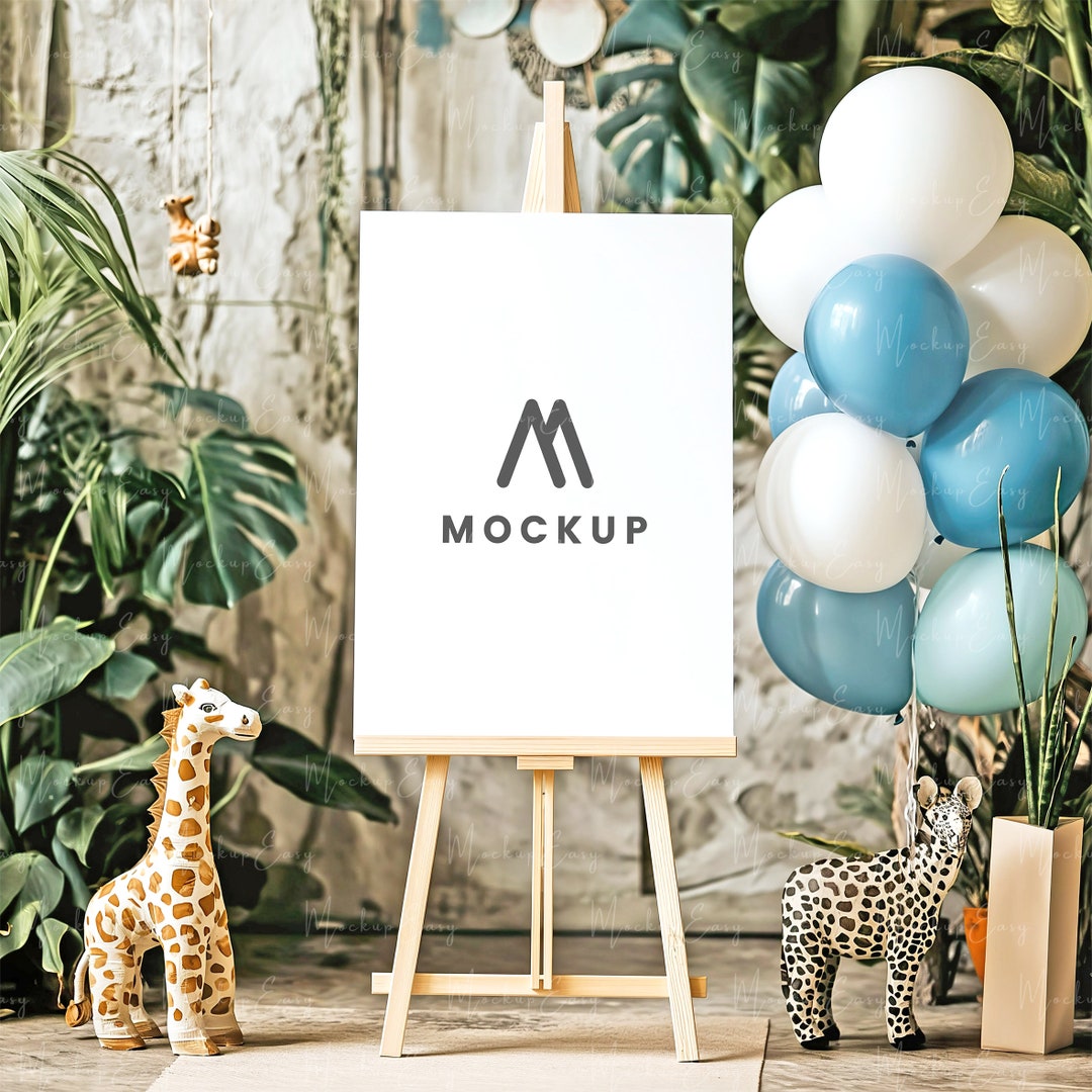 Welcome Sign Mockup, Baby Shower Sign Mockup, Easel Mockup, Bridal ...