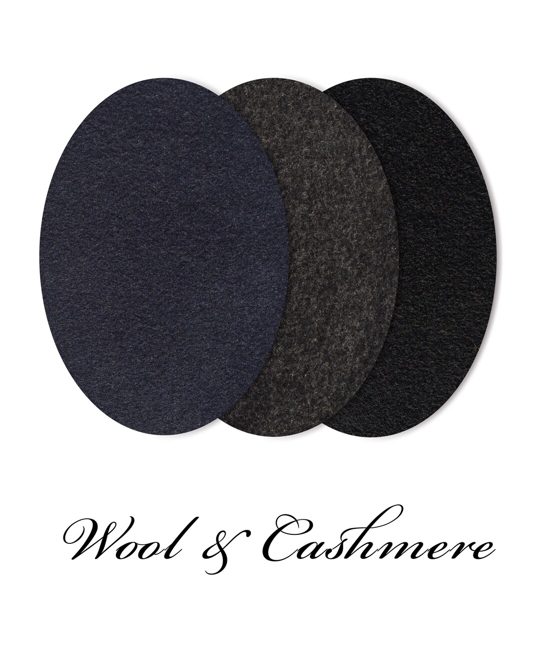 Wool Cashmere Oval Elbow Patches: Sew-on Sweater Repair (pair) - Etsy